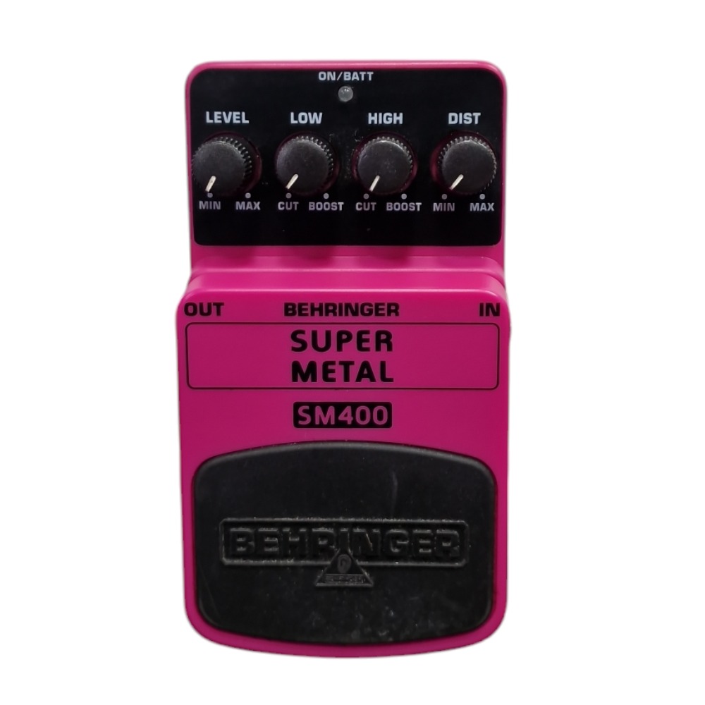 Used Behringer SM400 Super Metal Distortion Effects Pedal - Own4Less